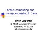 Ppt Parallel Computing And Message Passing In Java Powerpoint