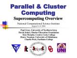 Ppt Parallel Cluster Computing Supercomputing Overview Powerpoint