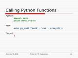 Ppt Python In Php Applications Powerpoint Presentation Free