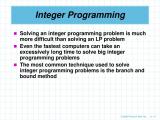 Ppt Integer Programming Goal Programming And Nonlinear Programming
