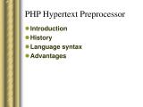 Ppt Php Hypertext Preprocessor Powerpoint Presentation Free