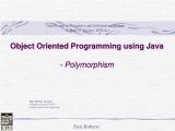 Ppt Object Oriented Programming Using Java Polymorphism Powerpoint