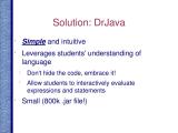 Ppt Drjava A Lightweight Pedagogic Environment For Java Powerpoint