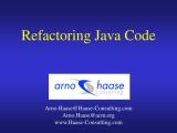 Ppt Refactoring Java Code Powerpoint Presentation Id 428042