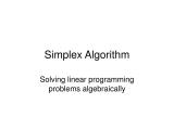Ppt Simplex Algorithm Powerpoint Presentation Free Download Id 542824