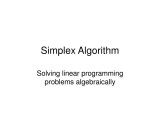 Ppt Simplex Algorithm Powerpoint Presentation Free Download Id 542824