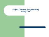Ppt Object Oriented Programming Using C Powerpoint Presentation