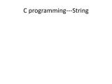 Ppt C Programming String Powerpoint Presentation Free Download
