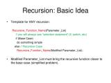 Ppt Tutorial 6 Recursion Powerpoint Presentation Free Download Id