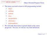 Ppt Object Oriented Program Terms Powerpoint Presentation Free