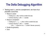 Ppt Simplifying And Isolating Failure Inducing Input Powerpoint