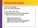 Ppt Logging In Java Applications Powerpoint Presentation Free