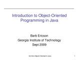 Ppt Introduction To Object Oriented Programming In Java Powerpoint