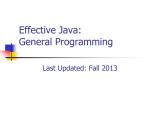 Ppt Effective Java General Programming Powerpoint Presentation Free