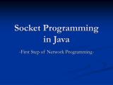 Ppt Socket Programming In Java Powerpoint Presentation Free Download