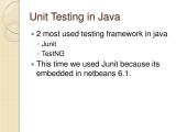Ppt Simple Java Unit Testing With Junit 4 And Netbeans 6 1 Powerpoint