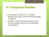 0 1 Knapsack Problem Greedy Algorithm Pptx