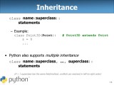 Python Classes And Objects Inheritance Ppt