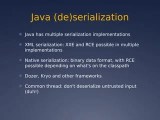 Syscan 2016 Remote Code Execution Via Java Native Deserialization Ppt