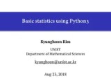 Basic Statistics Using Python3 Pdf