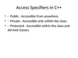 Object Oriented Programming Classes Objects Pptx