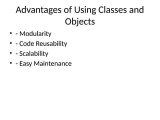 Object Oriented Programming Classes Objects Pptx