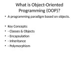 Object Oriented Programming Classes Objects Pptx