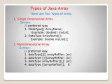 Java Array String Pptx