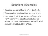 Solving Equations In Complex Numbers Ppt Physics Science