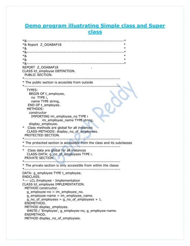 Abap Object Oriented Programming Tutorials Pdf - Vintage Images - Gorgeous 8K Collection