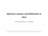 Abstract Classes And Methods In Java Ppt