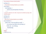 Access Modifiers In Java Pptx