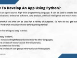 A Complete Guide To Develop An App Using Python Pdf
