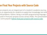 A Comprehensive Guide Of Python Final Year Projects With Source Code Pdf