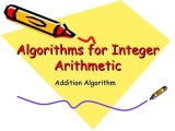 Addition Algorithm Ppt