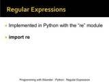 Python Regular Expression Pdf