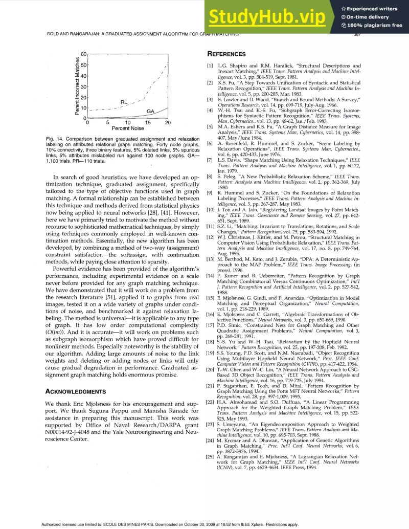 Pdf Parallel Graduated Assignment Algorithm For Multiple Graph - Ultra HD Space Photo - Mobile