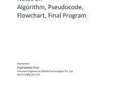Algorithm Pseudocode Flowchart Program Notes Pdf