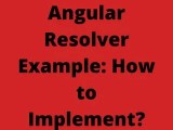 Angular Resolver Tutorial Pdf