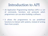 Api Application Programming Interface Ppt Free Download