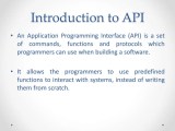 Api Application Programming Interface Ppt