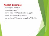 Applets In Java Pptx
