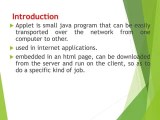 Applets In Java Pptx