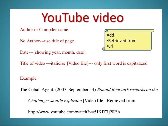 25 Youtube Video In Text Citation Apa 25-youtube-video-in-text-citation-apa