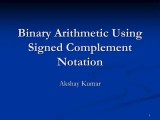 Arithmetic Computation Using 2 S Complement Notation Pptx