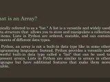 Python Array Power Point Presentation Pptx