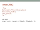 Array Functions Using Php Programming Language Pptx