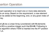 Array Operations Pptxdata Structure Array Indsa Ppt