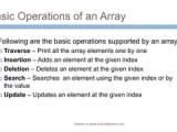 Array Operations Pptxdata Structure Array Indsa Pptx