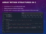 Array Pointers Structs Btech 1st Year C Programming Pptx